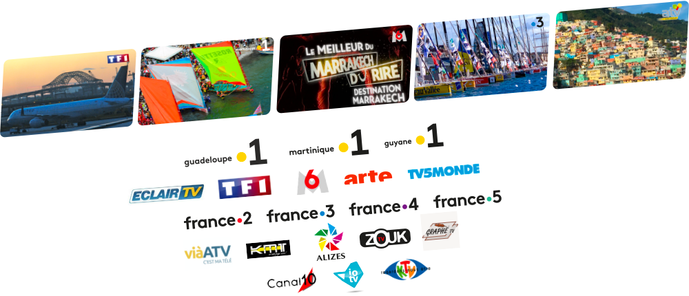 DECOUVREZ L'ENSEMBLE DES CHAÎNES TV CARAÏBES DISPONIBLES